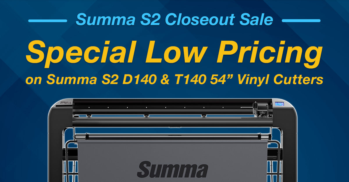 Closeout Sale on Summa S2 Vinyl Cutters - Special Low Pricing!